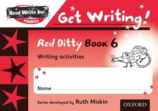 Read Write Inc. Phonics: Get Writing!: Red Ditty Books 6-10 School Pack ...