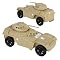 Amazon.com: TimMee Recon Patrol Armored Cars OD Green & Tan Plastic ...