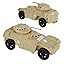 Amazon.com: TimMee Recon Patrol Armored Cars OD Green & Tan Plastic ...
