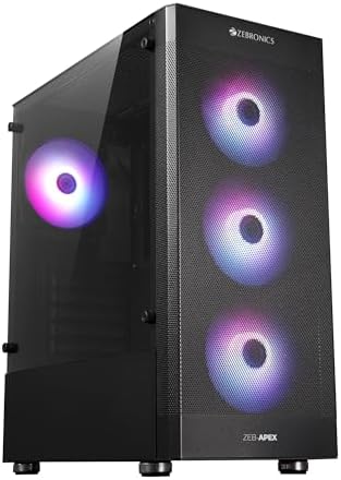 Amazon.in: Buy ZEBRONICS APEX Premium Gaming Cabinet/Case, Full-Tower ...