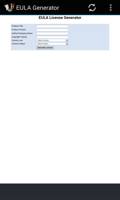 EULA Generator - App on Amazon Appstore