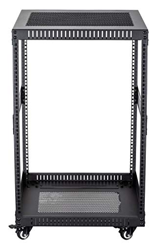 Snapklik.com : Kenuco 25U Standing Open Frame Rack