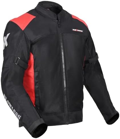 Allextreme FLAWLESS Unisex Riding Jacket CE Level 2 Certified Mesh ...