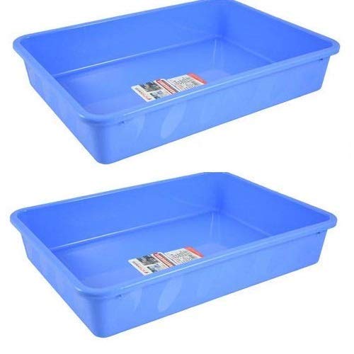 ACTIONWARE Pack of 2 Unbreakable Multipurpose Plastic Small Tray ...