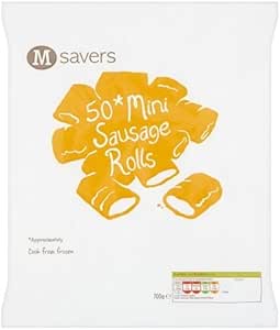 Morrisons Mini Sausage Rolls, Pack of 50 (Frozen) : Amazon.co.uk: Grocery