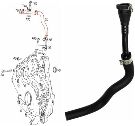 Amazon.com: FZJDSD 1PC Oil Crankcase Breather Pipe vent hose Compatible ...
