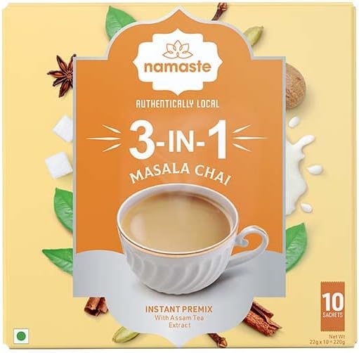 Amazon.com : Namaste Chai Masala Chai Premix| Assam Tea Powder With ...