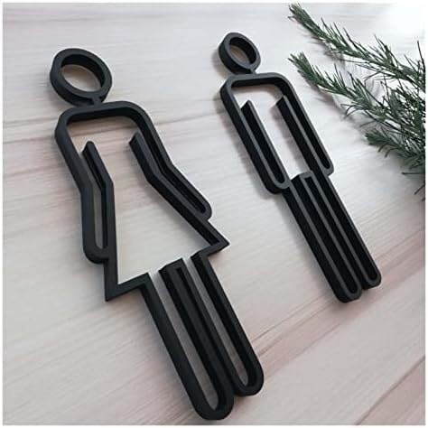 Amazon.com: SaVgu Restroom Sign Acrylic Men's and Women's Bathroom Sign ...