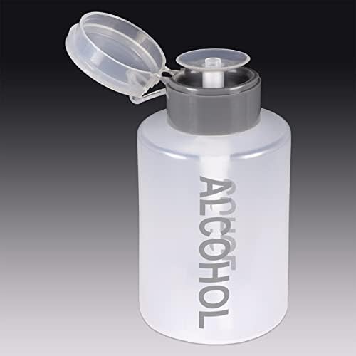 Amazon.com : Liquid Push Down Alcohol Dispenser- Clear Bottle- Labeled ...