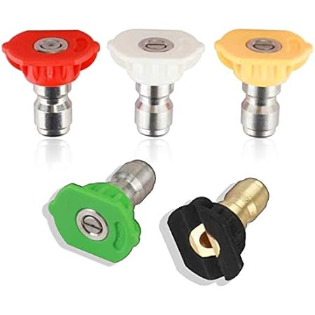 Amazon.com: Pressure Washer Tips Power Washer Soap Nozzle Tips Multiple ...