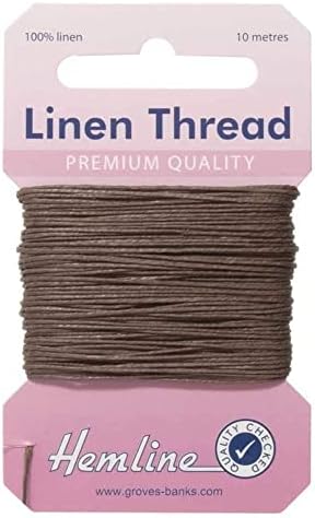 Hemline Strong Linen Thread for Sewing and Repair of Canvas, Upholstery, Saddlery and Heavy ...