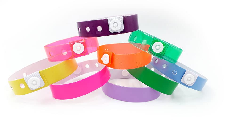 Amazon.com: Vinyl wristband - Ultra resistant Plastic for security in ...