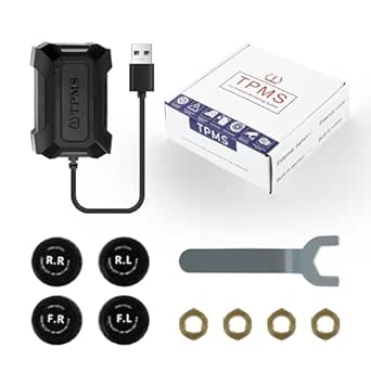 Amazon.com: USB Android Tire Pressure Monitoring TPMS Receiver Car Vehicle USB Tire Pressure ...