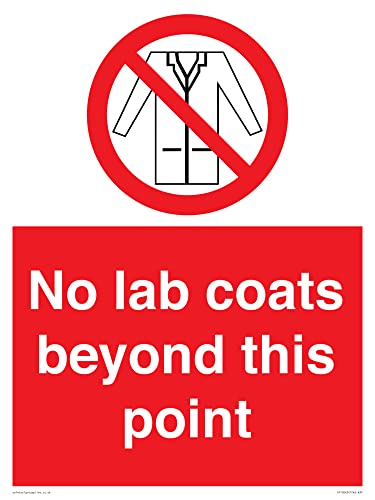 No lab coats beyond this point Sign – 300x400mm – A3P – BigaMart