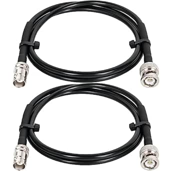 Amazon.com: MOOKEERF BNC Cable - 2PCS 50 ohm RG58 BNC Male to Female Coax Cable 3FT Low Loss ...