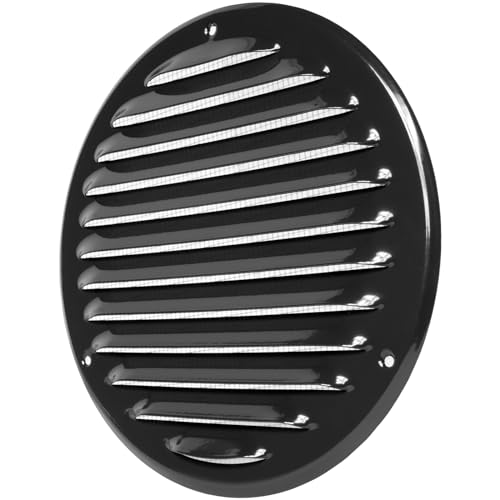 6 Inch / 150 mm Vent Cover Black – Metal Round Soffit Vent – Air Vent ...