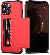 Amazon.com: Nvollnoe for iPhone 12 Mini Case with Card Holder Heavy ...