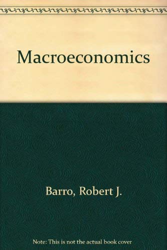 Macroeconomics: Barro, R.J.: 9780471517764: Amazon.com: Books