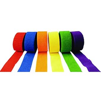Amazon.com: Colorations Crepe Paper Streamers, Bright Colors - Set of 6 (Item # STRMRS) : Arts ...