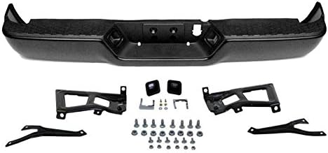 Amazon.com: MBI AUTO - Steel Black, Complete Rear Step Bumper Assembly ...