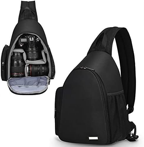 Angju Camera Bag, Sling Camera Case Shoulder Backpack with Tripod ...