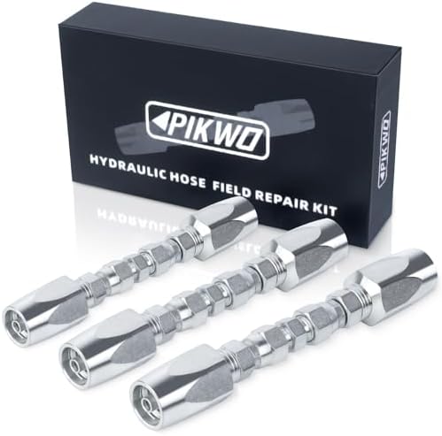 Amazon.com: Hydraulic Hose Repair Kit, 3Pcs - 1/4", 3/8", 1/2" Inner ...