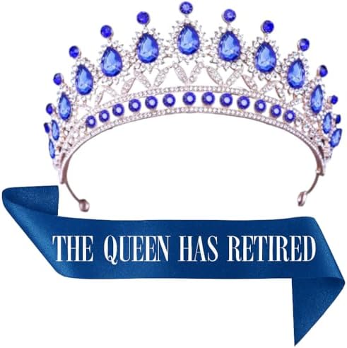Amazon.com: JPACO Retirement Tiara & Sash Set – “The Queen Has Retired ...