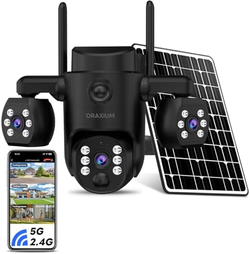 Amazon.com: ORAXIUM Triple Lens Outdoor Wireless Security Camera ...