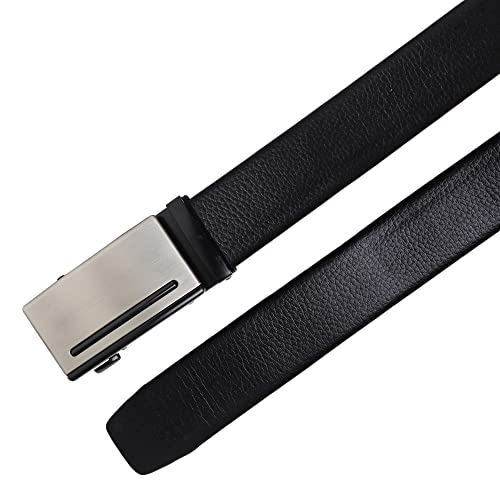 Buy Menfox Men's Artificial Leather Auto Lock Buckle Belt for Men ...