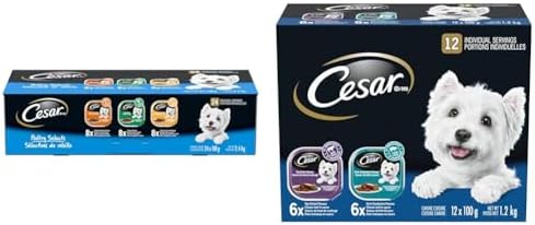 CESAR Classic Loaf in Sauce Adult Wet Dog Food Poultry Selects Variety ...