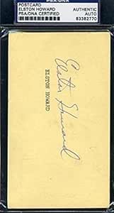 Elston Howard Signed Psa/dna 1959 Gpc Postcard Autograph Authentic ...
