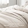 Amazon.com: Bedsure Oversized Queen Comforter Set - Beige Soft Bedding ...