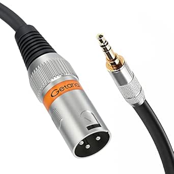 GetariaXLR Female to 1/4 Inch (6.35mm) TRS Jack Lead Balanced Signal ...