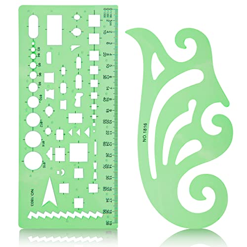 Snapklik.com : Angrox Geometric Ruler Measuring Template Scale Drawing ...