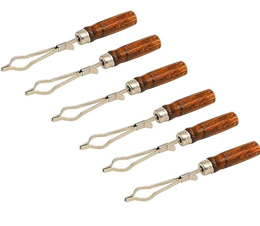 VVS Test Tube Holder with wooden handle for holding test tubes (15mm ...