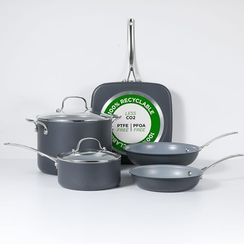 Amazon.com: COMMERCIAL CHEF 7-Piece ECOPAN Hard Anodized Aluminum ...
