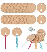 Amazon.com: BENECREAT 100pcs Oval Wood Thread Drops, 1.9x1.3inch Wood ...