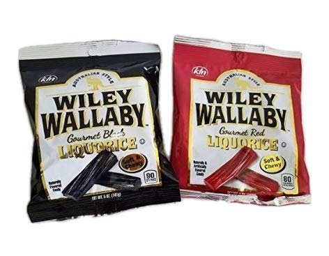 Amazon.com : Wiley Wallaby Australian Style black & red Licorice Candy ...