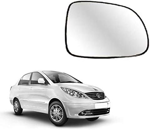 MACZO - orvm Right (Driver) Side Rear View Mirror Glass for Tata Manza ...
