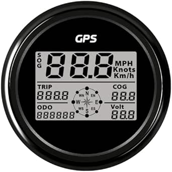 Amazon.com: ELING 85mm (3 3/8'') Digital GPS Speedometer Odometer Gauge ...