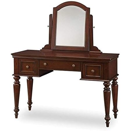 Amazon.com: Powell Warm Cherry Vanity Mirror and Bench : Home & Kitchen