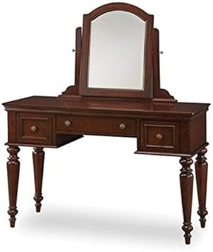 Amazon.com: Home Styles Lafayette Cherry Vanity Table and Mirror ...