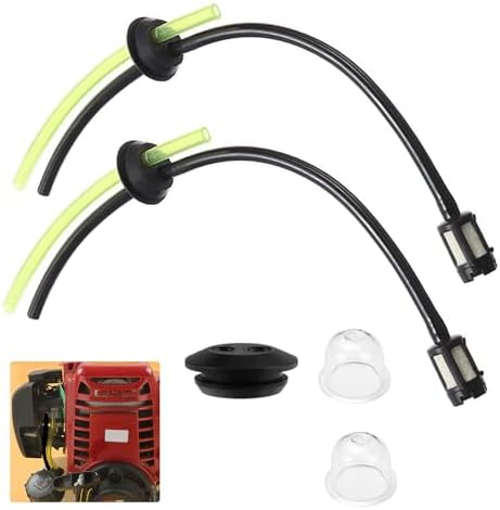 2 PCS Universal Fuel Line Fuel Pipe for Strimmer Trimmer Brush Cutter ...