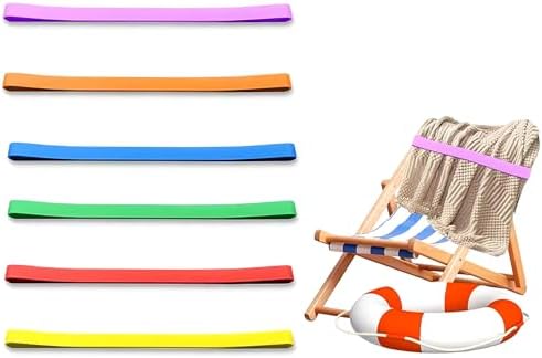 Amazon.com: Beach Towel Bands, 6 Pcs 35 Inch Silicon Elastic Clips for ...