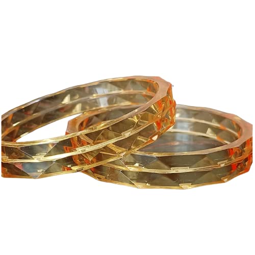 Buy PLASTIC DIAMOND CUT CHUDIYA FOR WOMEN || PACK OF 4 at Amazon.in
