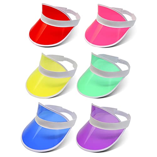MUNSKT 6PCS Plastic Visors Pub Golf Fancy Dress Accessories, Assorted ...