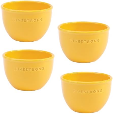 Amazon.com: Chantal Set of 4 Ceramic 1 Cup Prep Bowl, Glossy White ...
