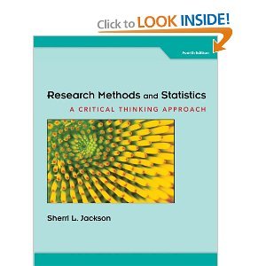 Research Methods and Statistics 4th (Fourth) Edition byJackson ...