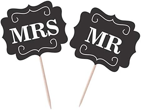 SVM CRAFT® Mr & Mrs Wedding Props, Mr and Mrs Photoprop for pre ...