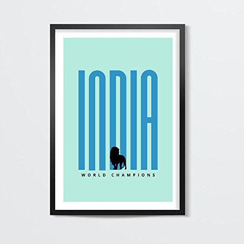 PosterGully - India World Champions Wall Art Laminated Frame 8 x 12 ...
